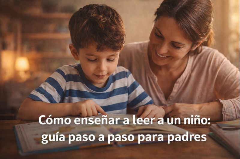 Cómo enseñar a leer a un niño: Guía paso a paso para padres | AulaNueva.Net